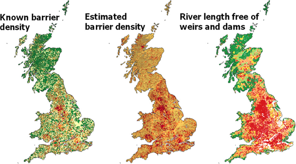A comprehensive assessement of stream fragmentation in Great Britain